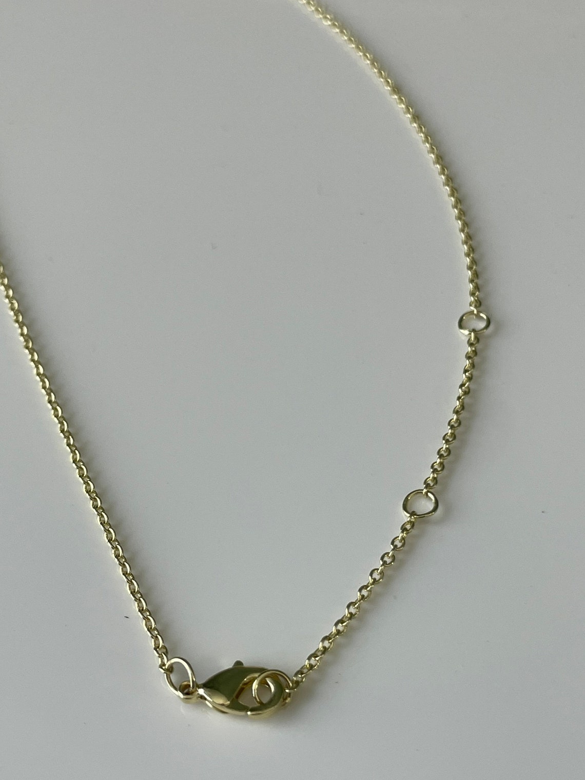 Gold Thread Pendant Necklace With Custom Floss Color Options - Etsy