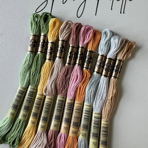 10 Palette DMC Brand Embroidery Cross Stitch Floss Set - Etsy