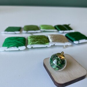 Gold Thread Pendant Necklace With Custom Floss Color Options - Etsy
