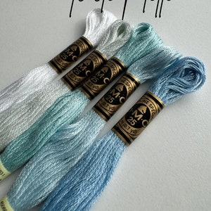 5 Palette DMC Brand Embroidery Cross Stitch Floss Set - Etsy