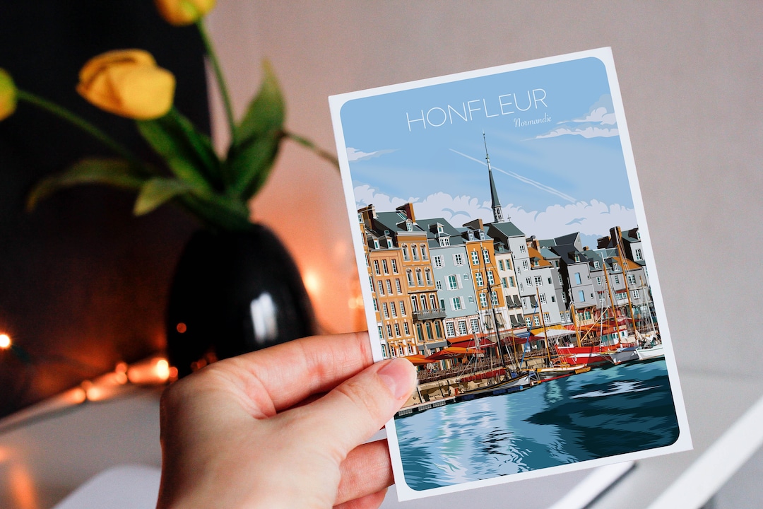 Carte postale de Honfleur - Etsy France