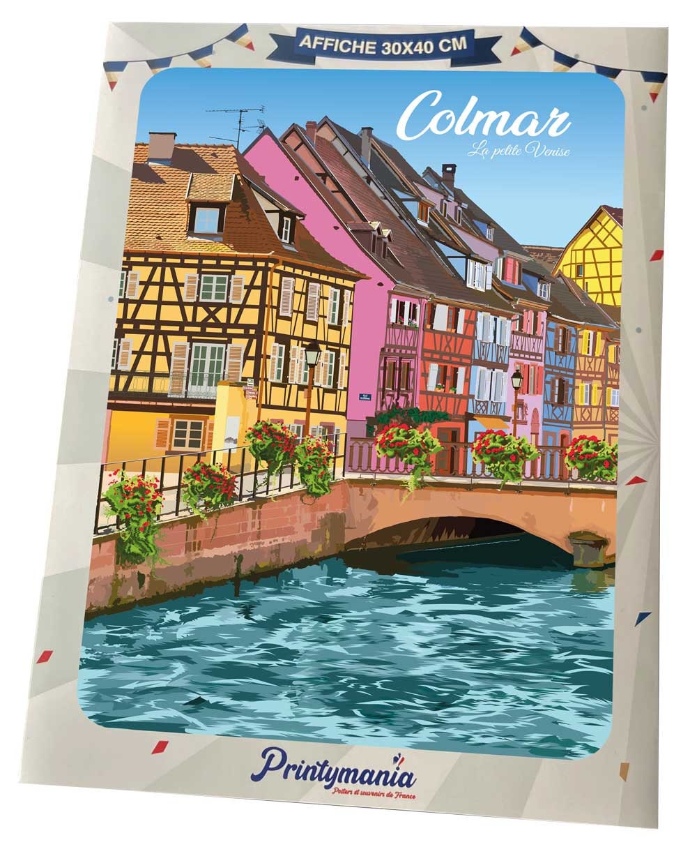 Affiche de la ville de Colmar - Etsy France