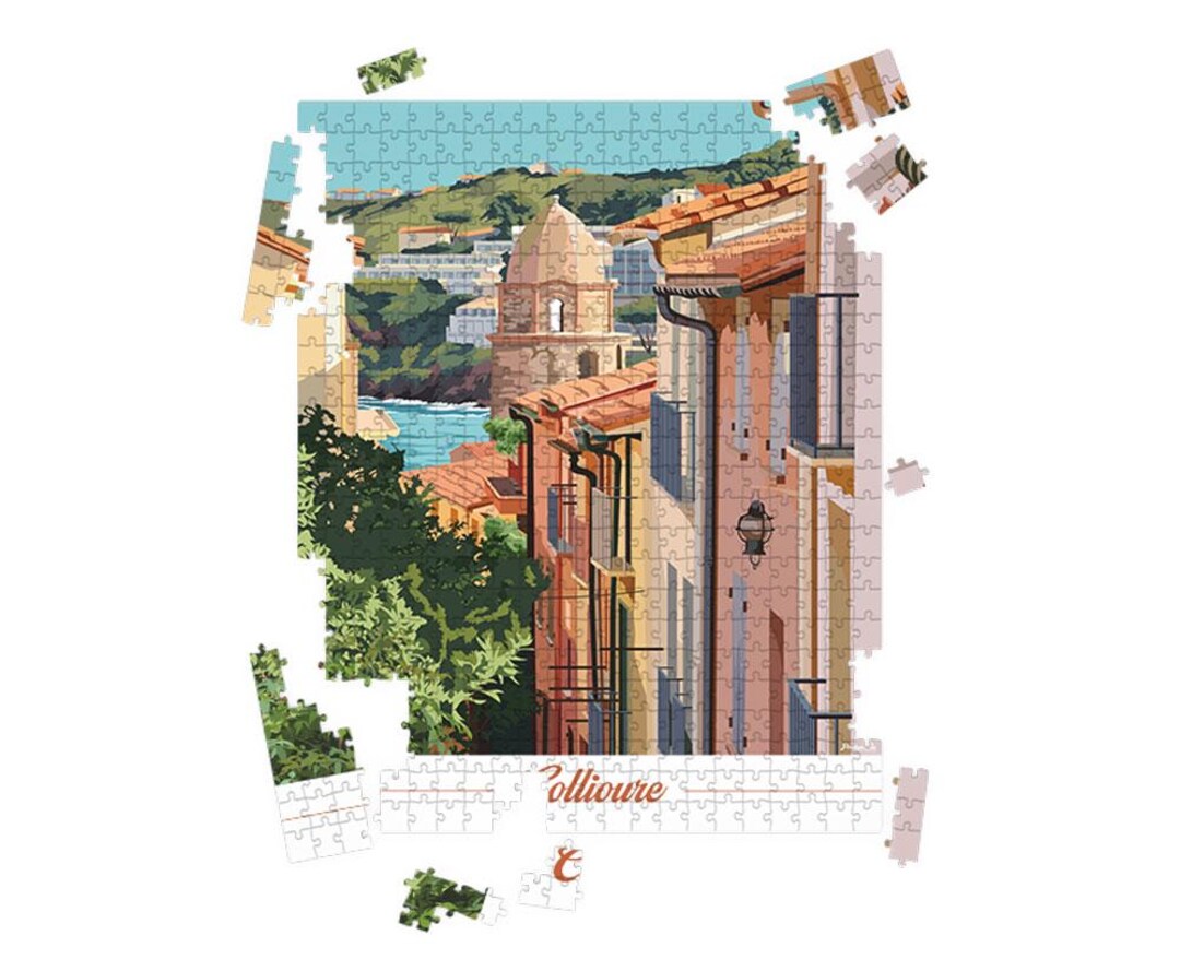 Collioure Puzzle - Bell Tower - Etsy