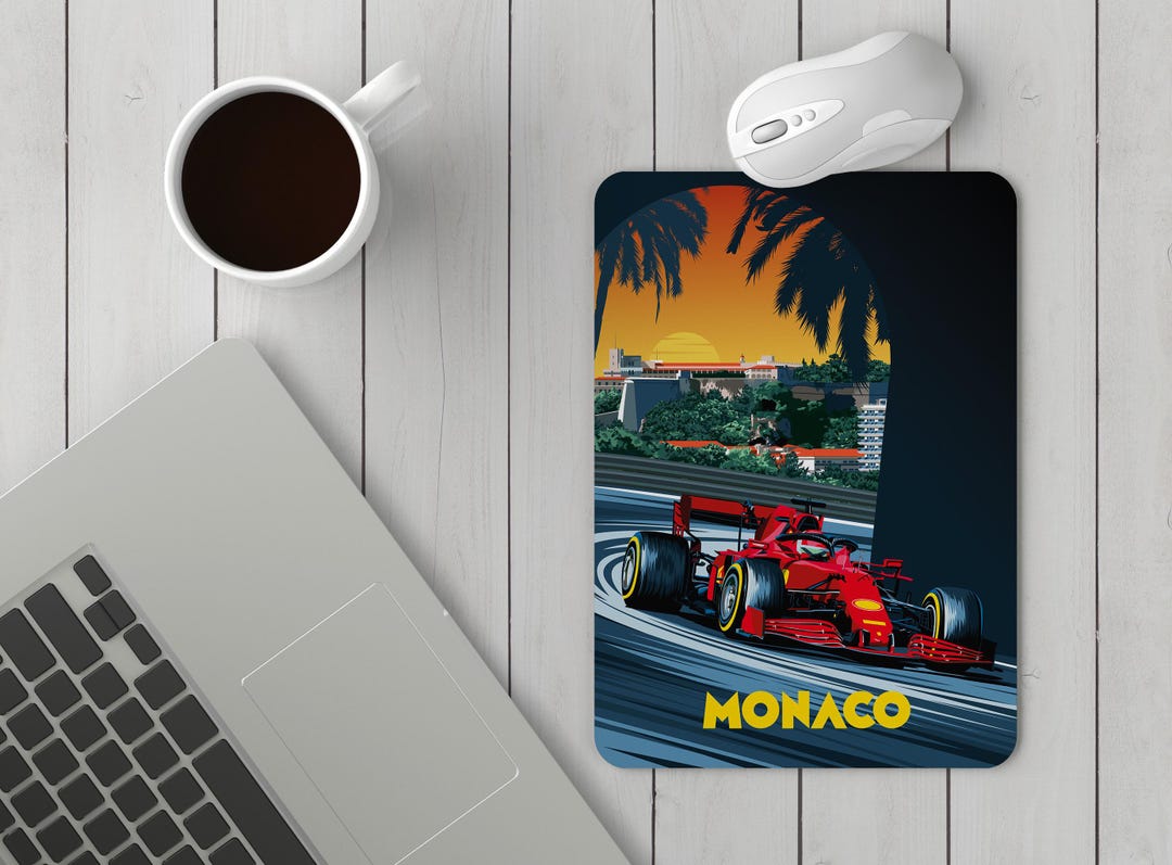 Monaco Mouse Pad - Grand Prix - Etsy