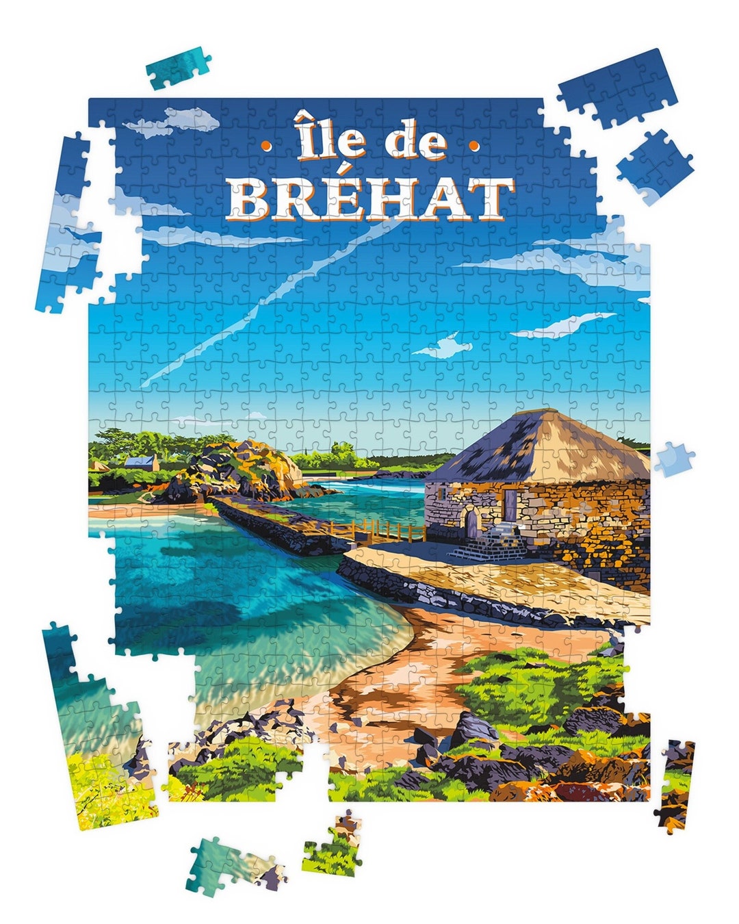 Puzzle of the Island of Bréhat - Etsy