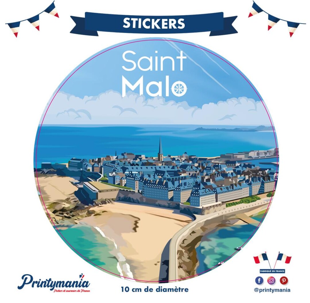 Stickers de Saint-Malo - Etsy France