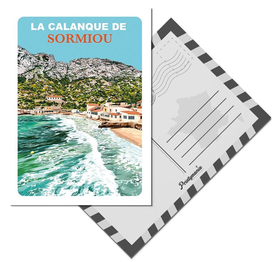Postcard of the Calanque De Sormiou - Marseille - Etsy