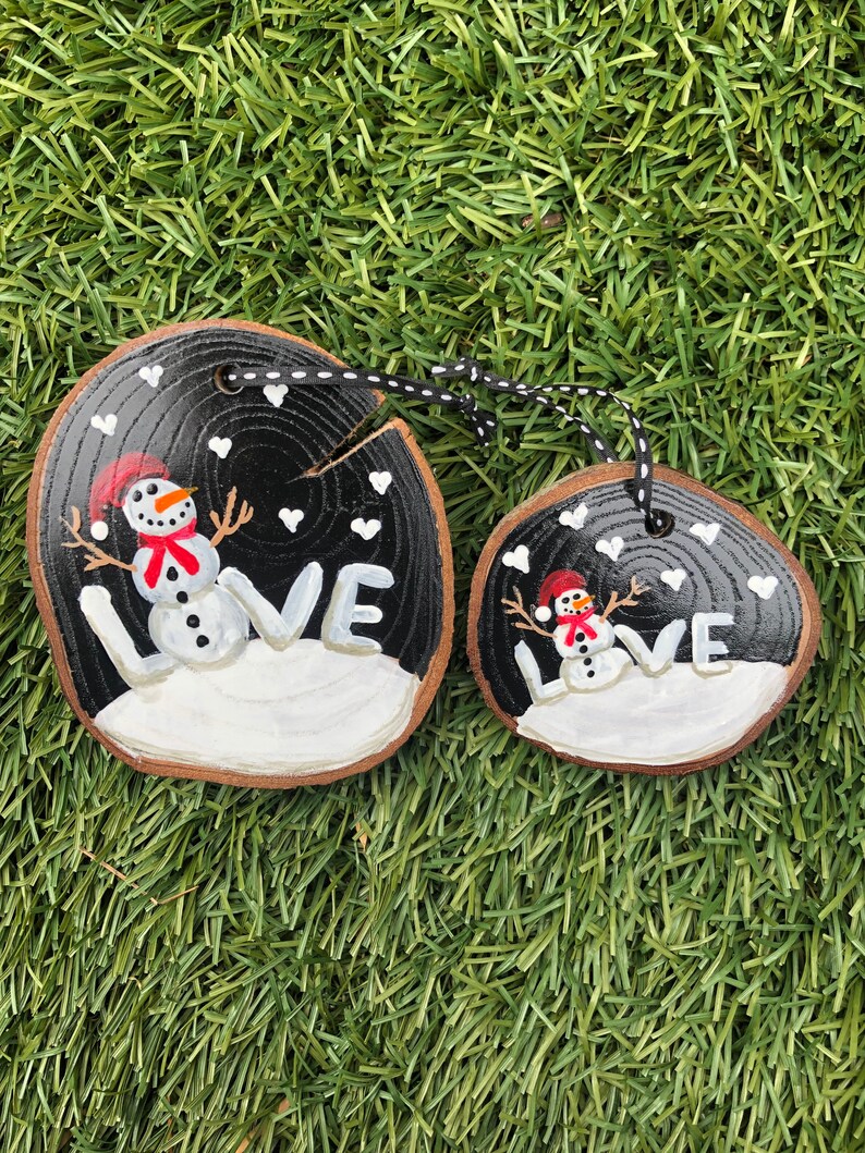 Tree Trunk Ornament, Wood Ornament, Tree Ornament, Christmas Ornament ...