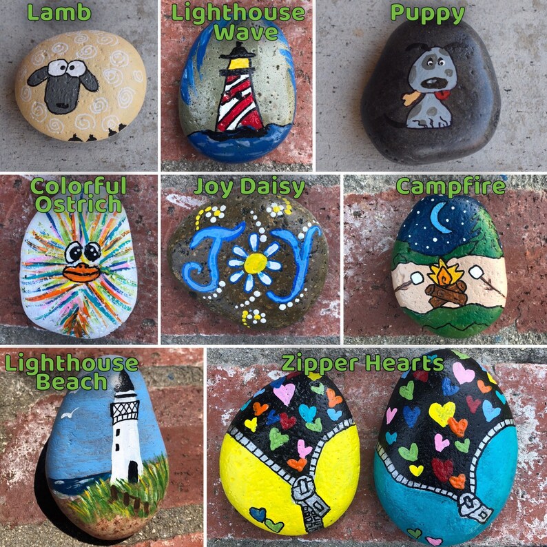 Painted Rocks Garden Decor Inspirational Rocks Kindness - Etsy