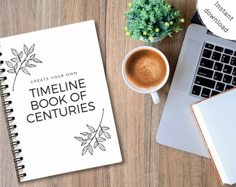 History Timeline, Book of Centuries, Wall or Book Printable - Etsy