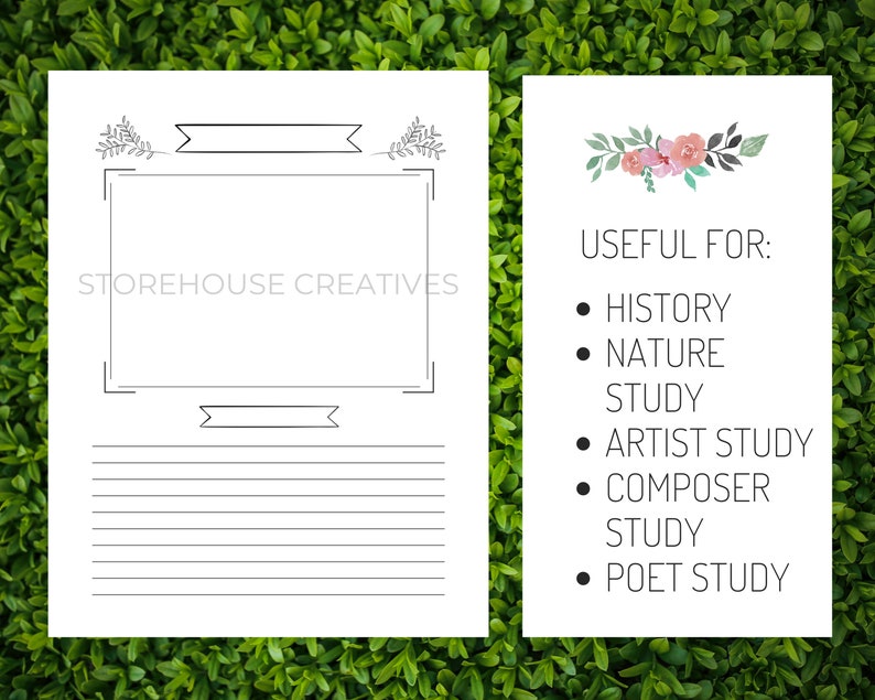 Printable Notebooking Pages | Etsy
