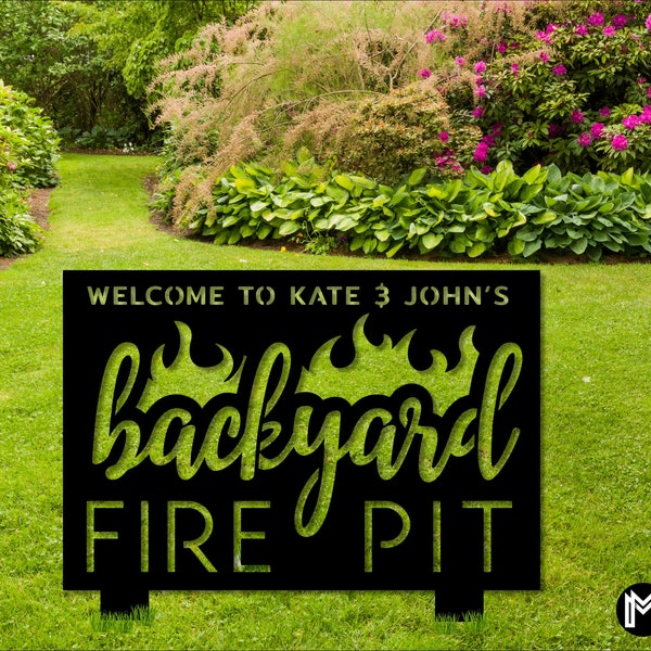 Fire Pit Sign - Etsy