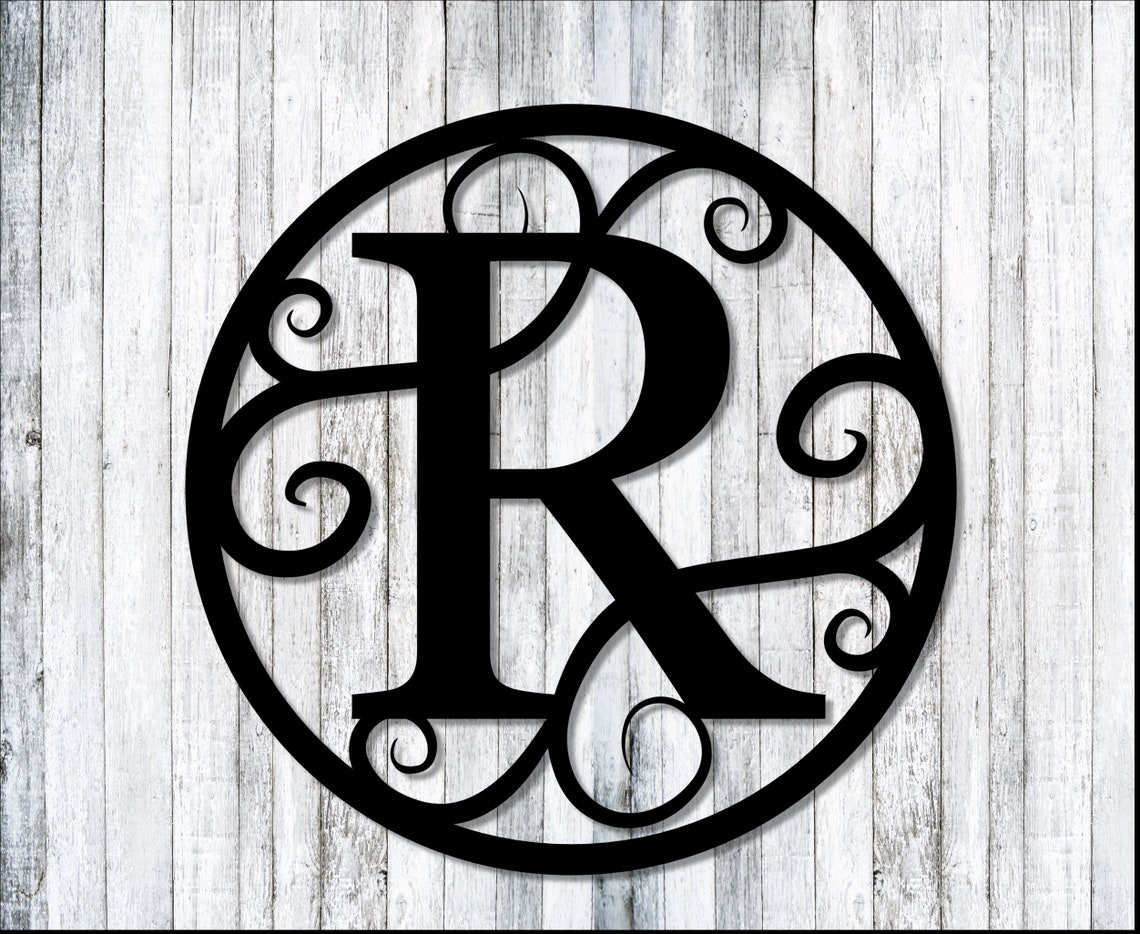 Monogram Metal Sign Personalized Gift Wedding Gift | Etsy