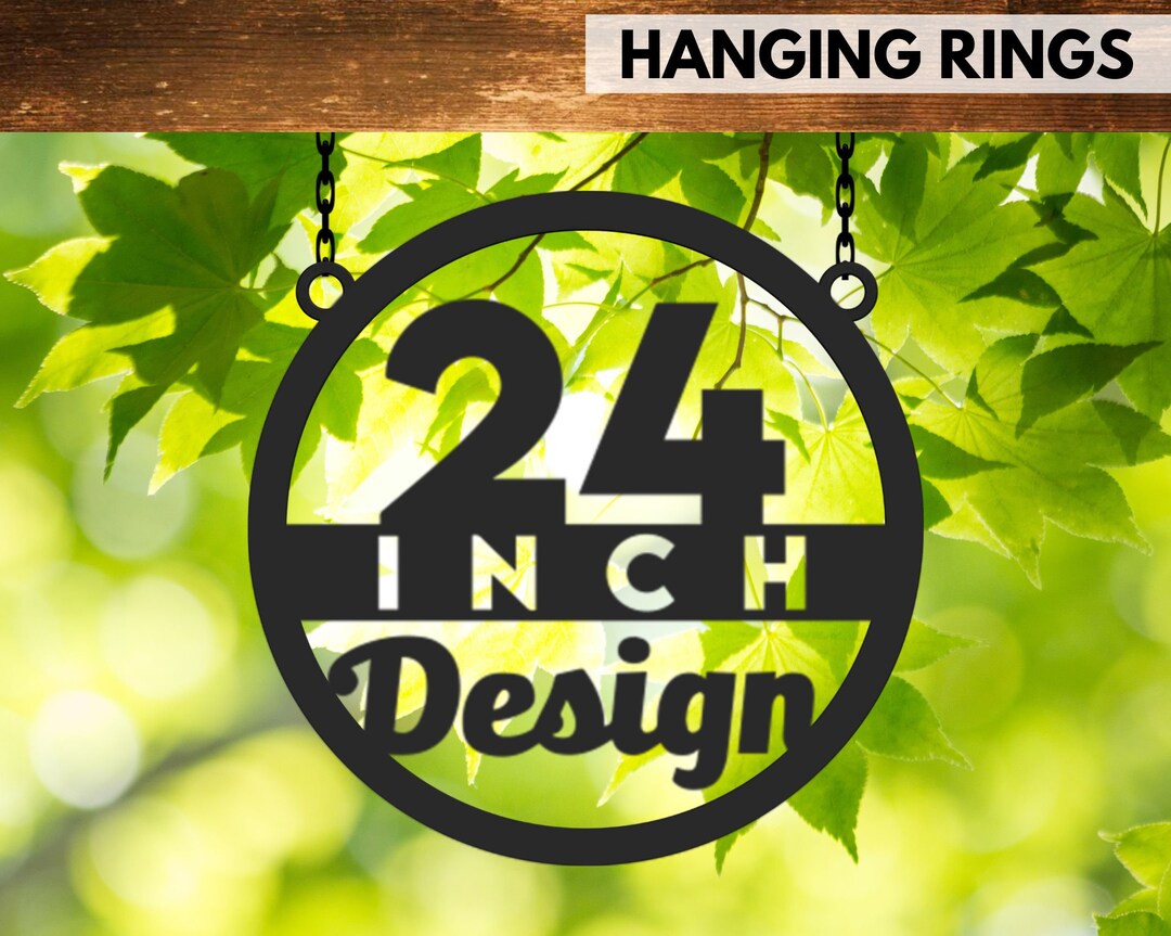 Metal Circle Sign Design 24 Inches Custom Steel - Etsy