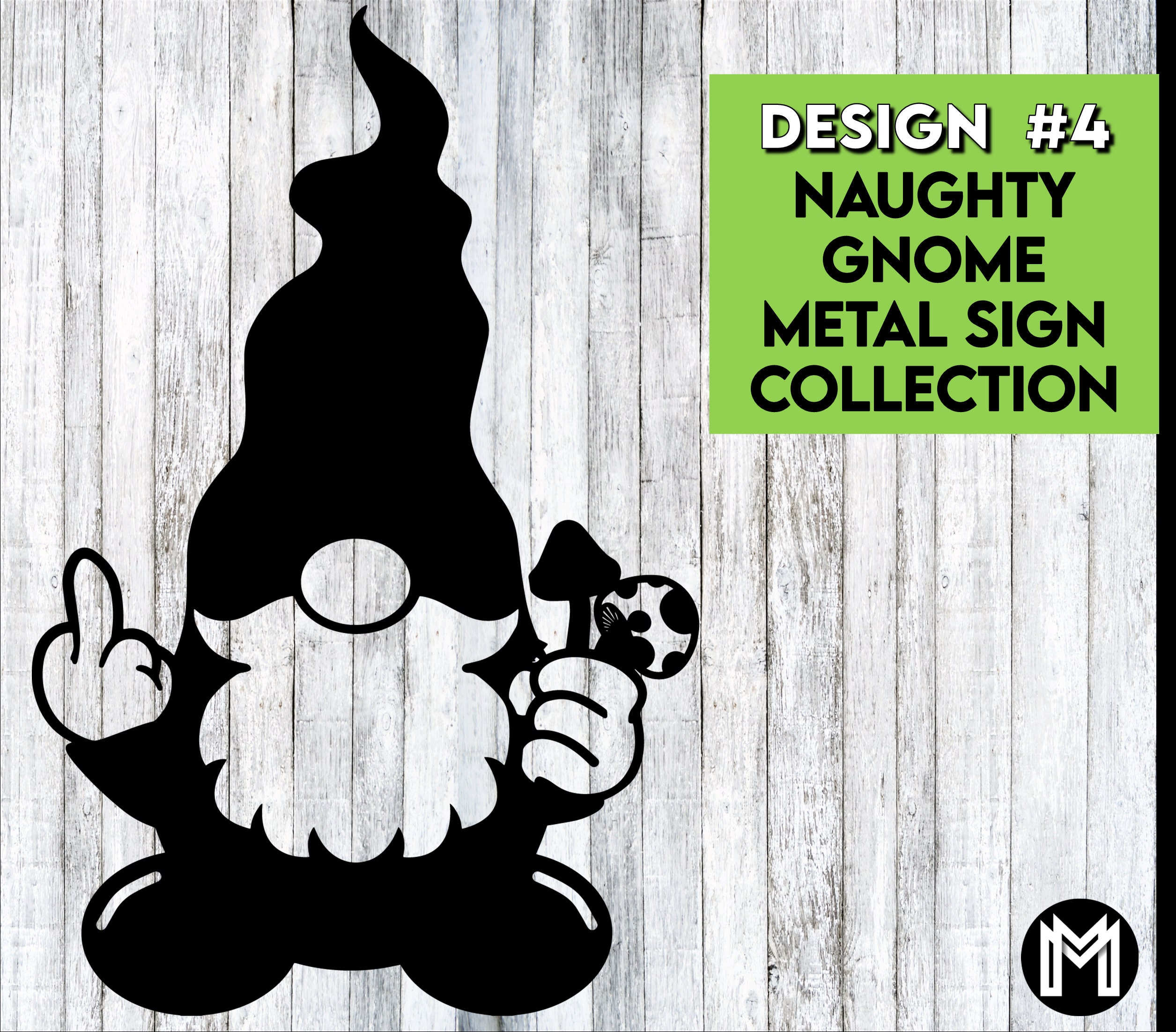 Obscene Garden Gnome Sign Custom Sign Gnome Flipping the - Etsy