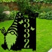 Gnome Peace Address Sign Vertical Decorative Metal - Etsy