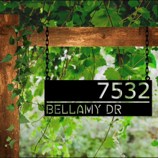 Hanging Address Sign - Etsy