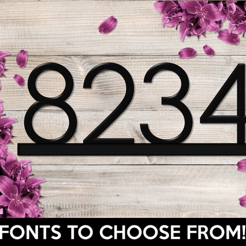 Custom Address Plaque Modern House Number Sign - Etsy