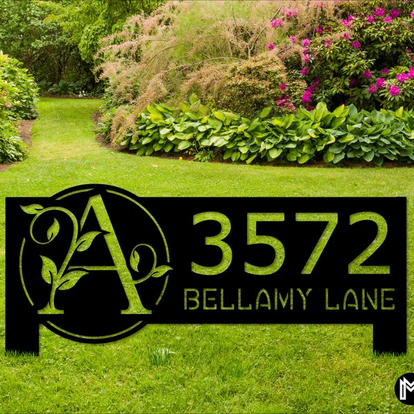 Address Sign for Yard - Etsy
