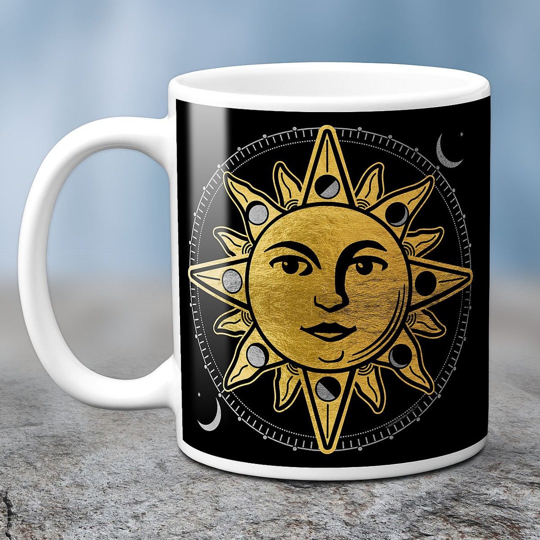 Sun in Splendour Phases of the Moon Mystical Coffee Mug 11 or 15 Oz - Etsy