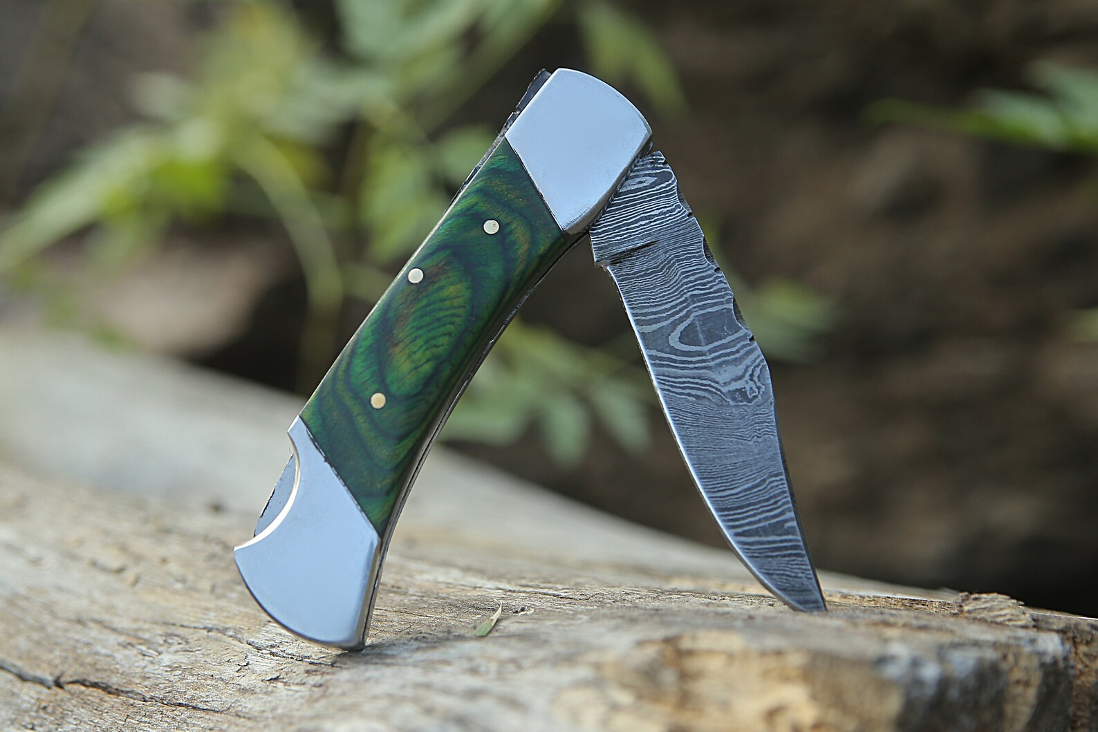 Damascus Folding Knife Handmade Damascus Steel Folding Knife Pocket ...