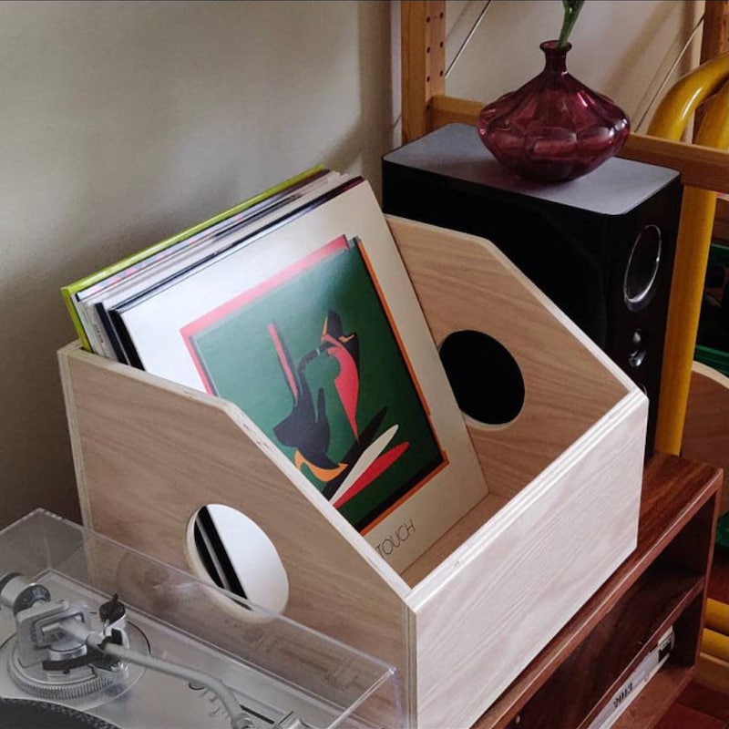 Record Crate - Etsy