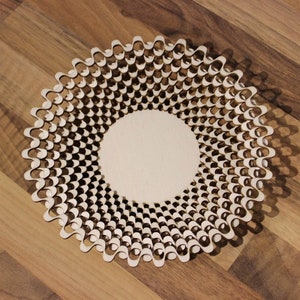 Laser Cut Overlap Bowl CDR File Glowforge Laser Cnc Cut Svg Dxf Pdf Eps ...