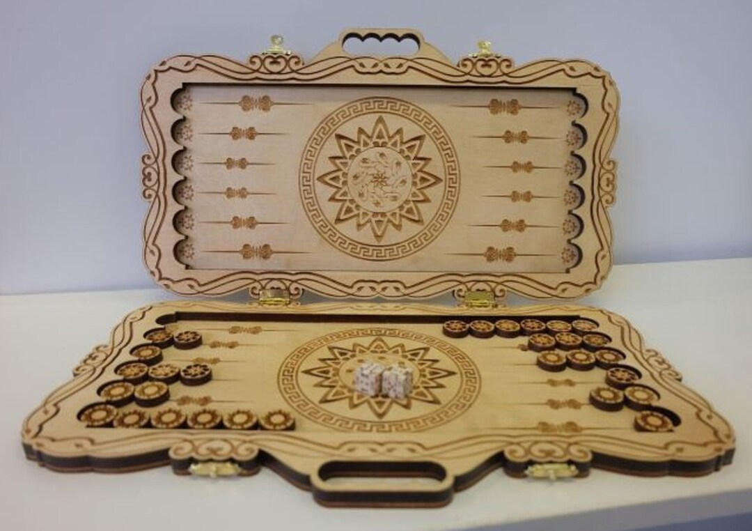 Laser Cut Backgammon Game Lampdigital Vector Glowforge Laser Cnc Cut ...