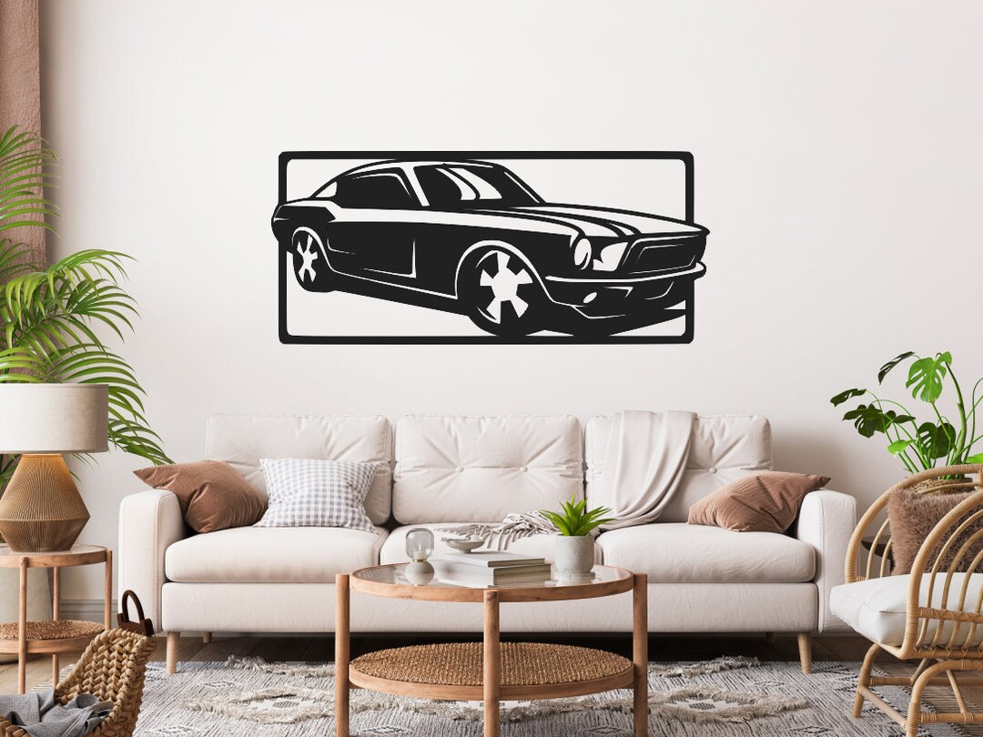 Car Svg File Wall Digital Vector Download Laser Cnc Cut Svg Dxf Pdf Eps ...