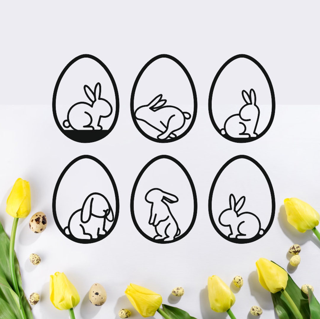 Easter Bunny Egg Svg,rabbit,bunny Shape Svg,decoration,dxf,png,cute,cut ...