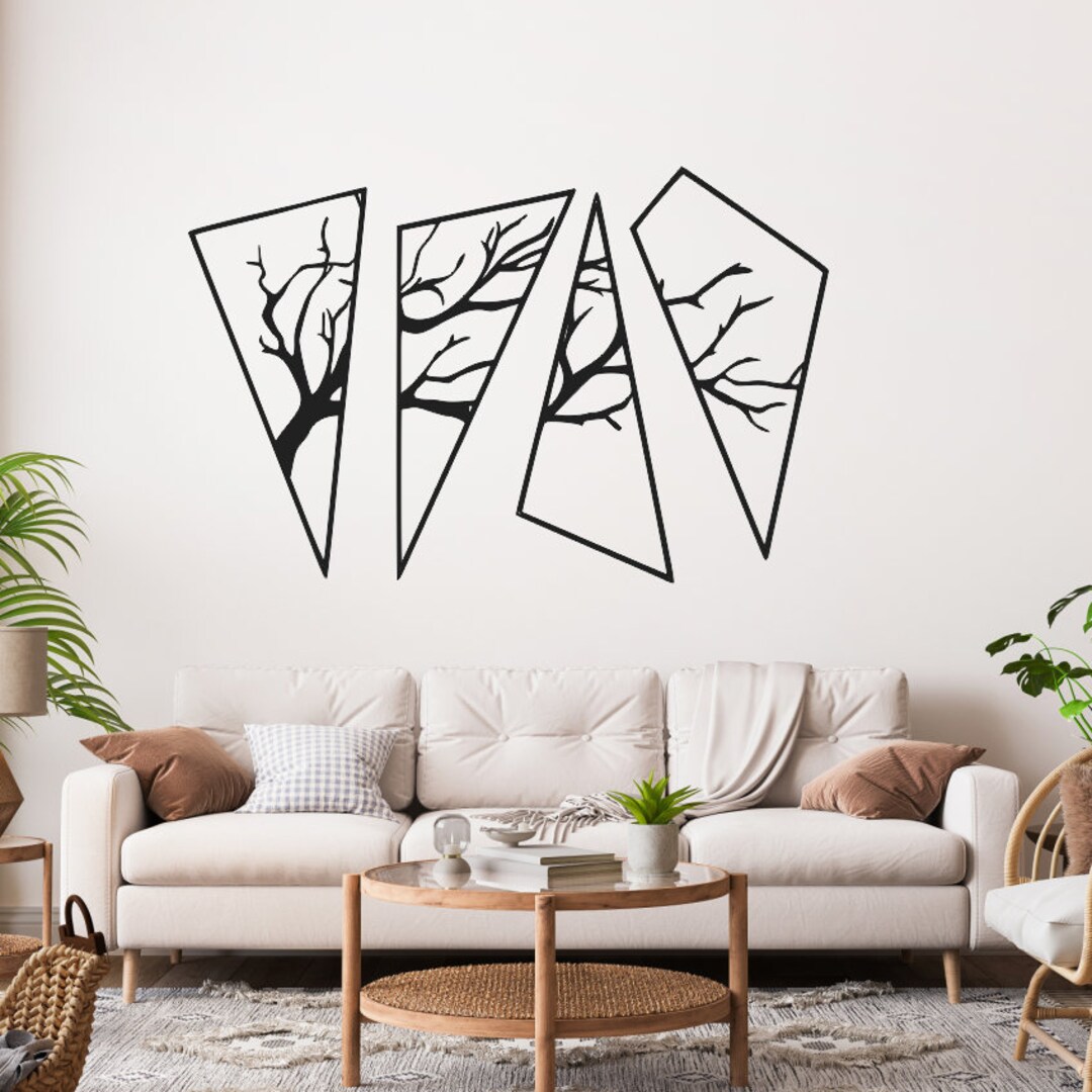 Tree Branch Laser Cut Svg Dxf Files Wall Sticker Engraving Decal ...