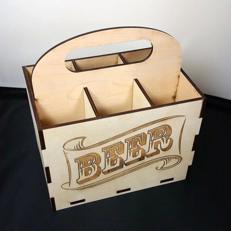Laser Cut Beer Caddy - Etsy