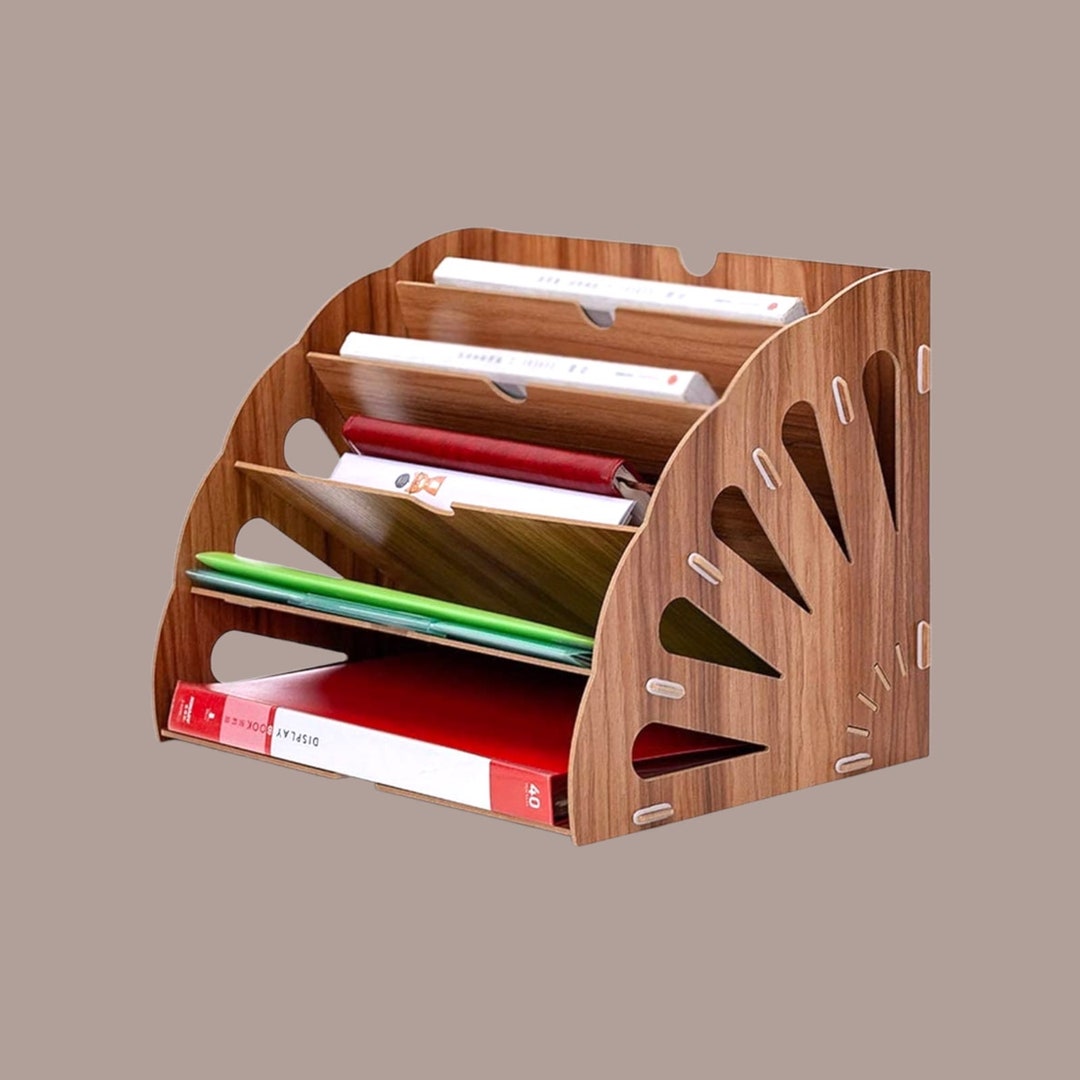 Document Holder Laser Cut Wooden Desktop Organizer Glowforge Laser Cnc ...