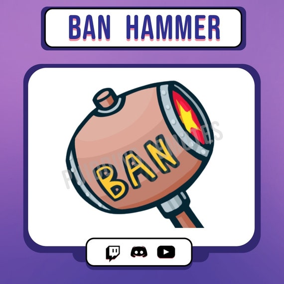 Animated Ban Hammer Emote Twitch / Discord Ready - Etsy