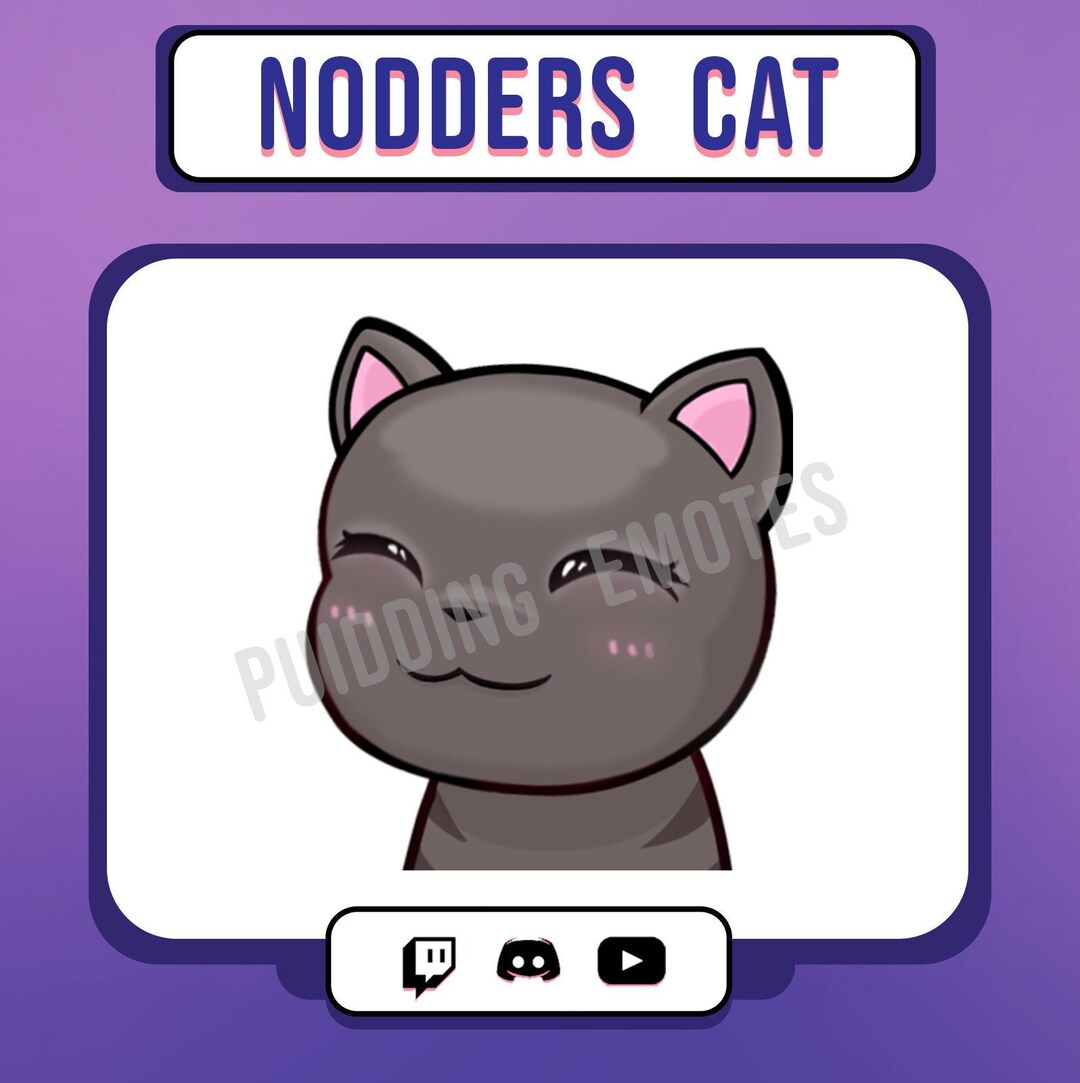 Animated Nodders Cat Gray [ Twitch/discord Ready ] - Etsy