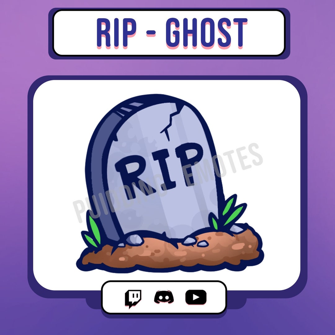 Animated RIP Ghost Emote Twitch / Discord Ready - Etsy