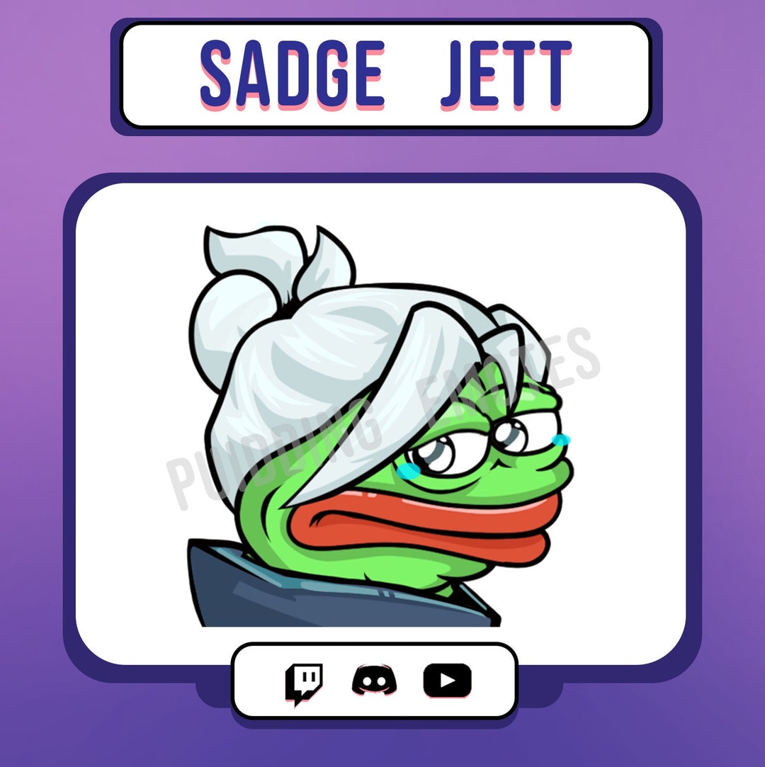 Sadge Jett Emote animado Twitch/Discord Ready - Etsy México