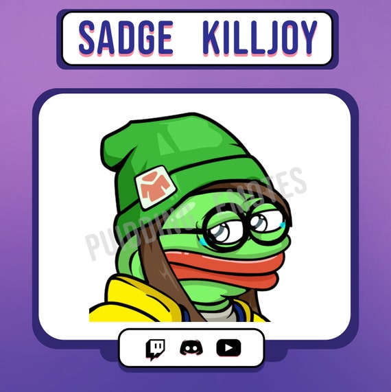 Animated Sadge Killjoy Emote Twitch / Discord Ready - Etsy