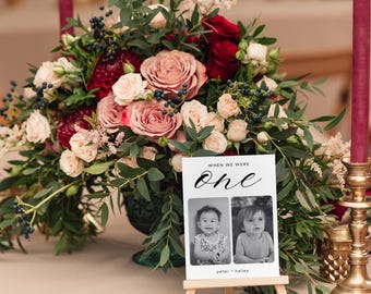 When We Were Wedding Table Numbers Photo Table Numbers Printable Table ...