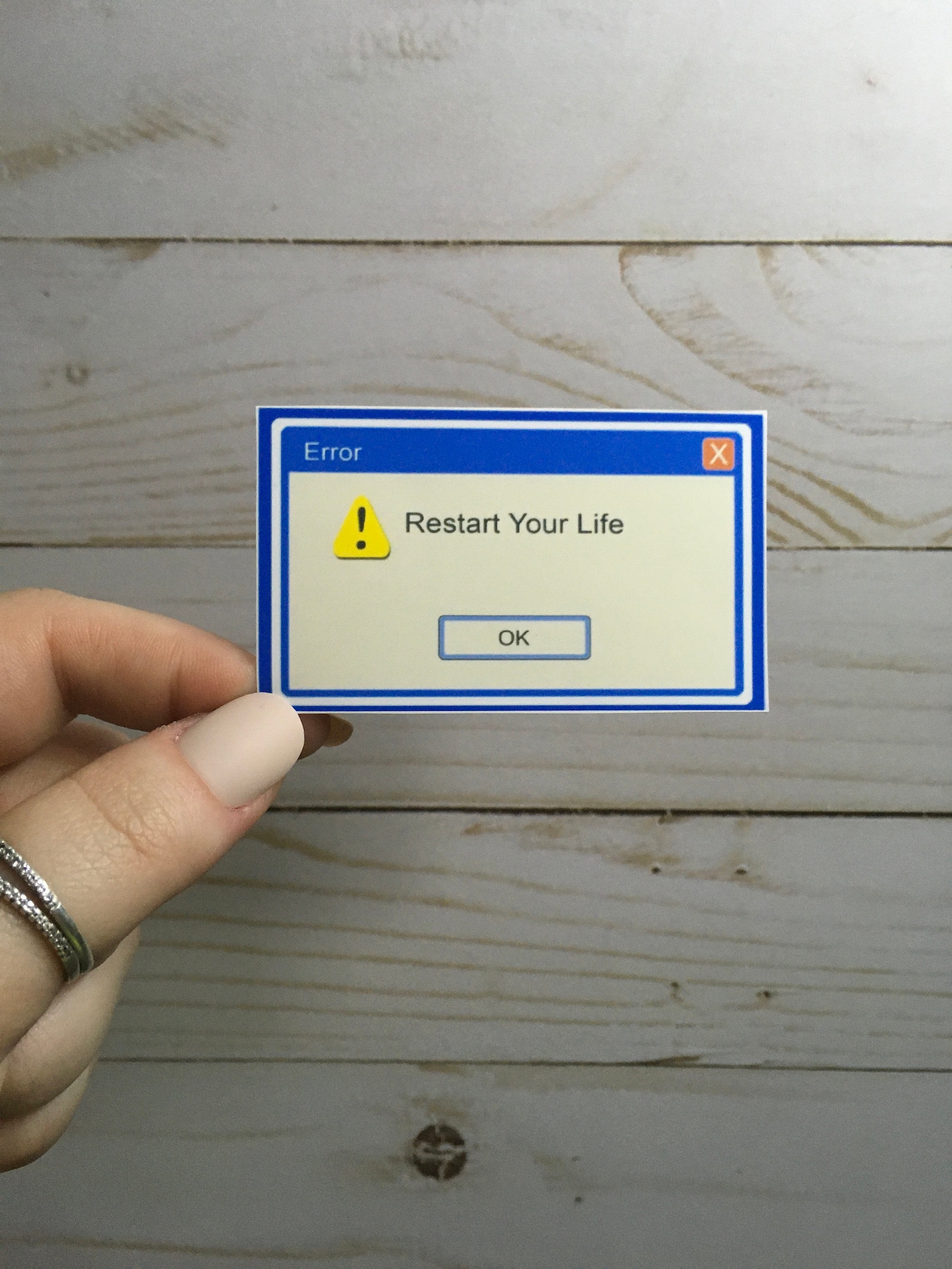 Error Vinyl Sticker Computer Error Sticker Funny Decal | Etsy