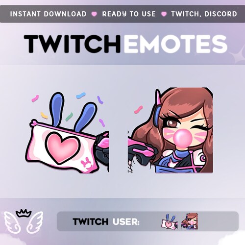Dva Overwatch 2 Gumiho Emote Set/ Twitch Emotes Pack / Dva - Etsy