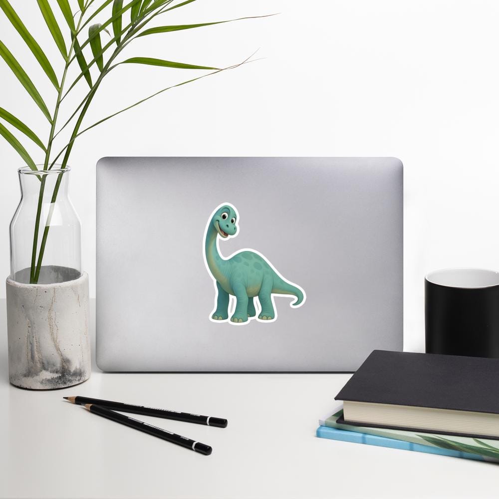 Dinosaur Stickers | 10 Cute Dino Designs | Vinyl Stickers | Kids Party ...