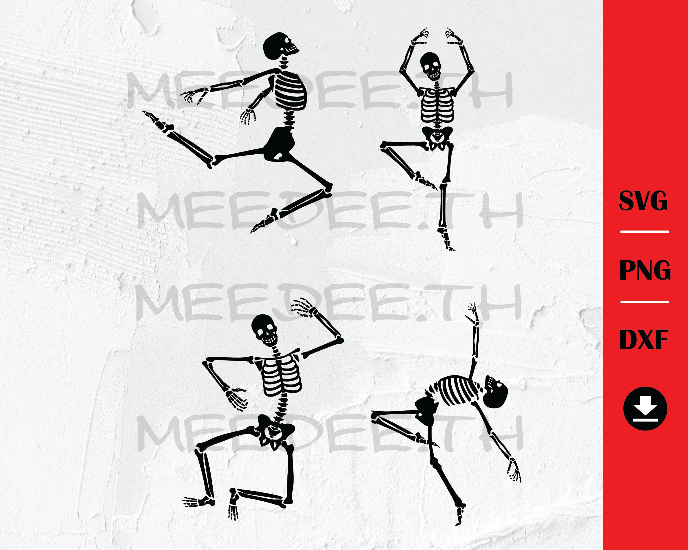 Dancing Skeleton Svg | Instant Download for Cricut Design Space - Etsy