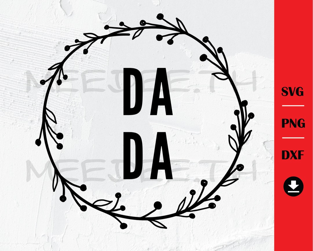 Dada Floral Frame Svg Instant Download for Cricut Design Space - Etsy