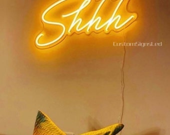 Shhh Neon Light Sign - Etsy UK