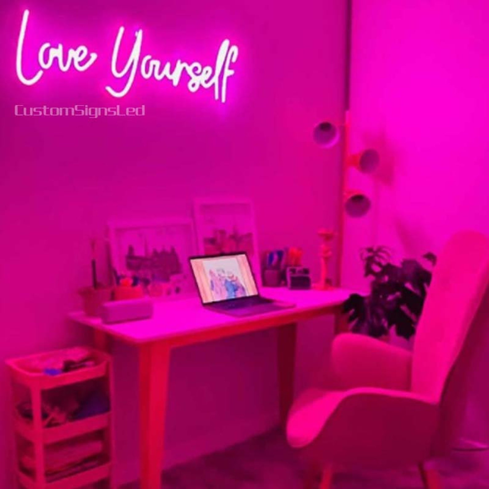 Love Yourself Led Neon Signhandmade Bedroom Decor Neon Light - Etsy