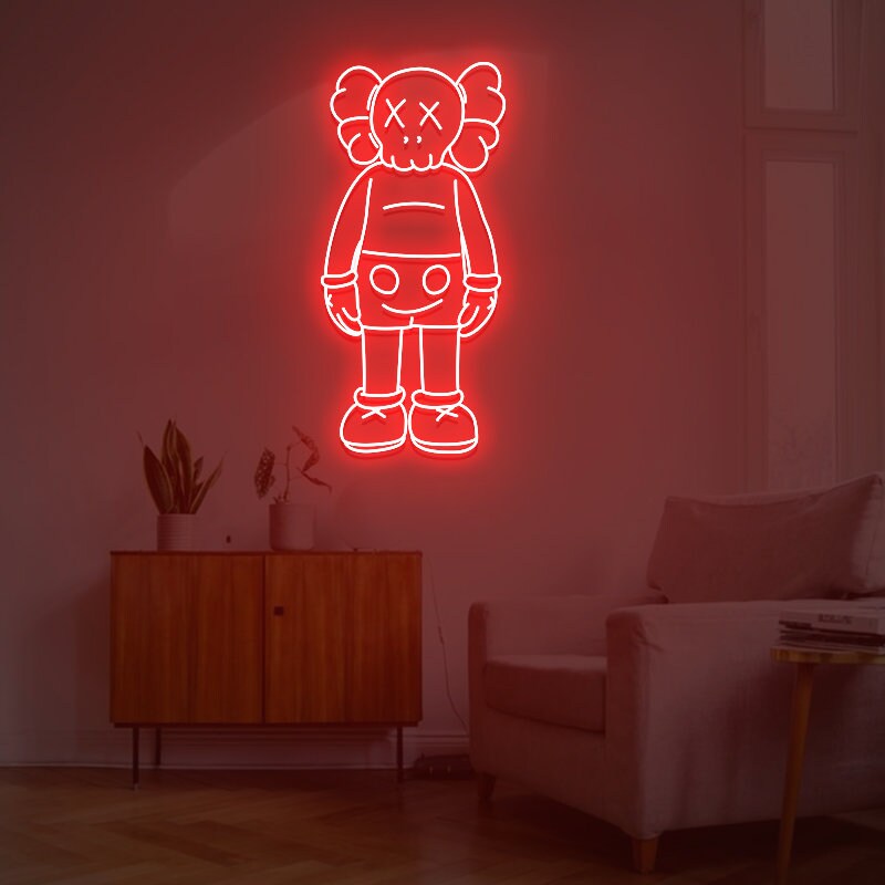 KAWS LED Neon SignUnique Customized Decor Neon LightsGifts | Etsy