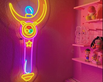 Neon Sailor Moon Sign - Etsy