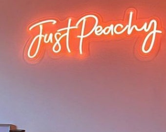 Peachy Neon Sign - Etsy