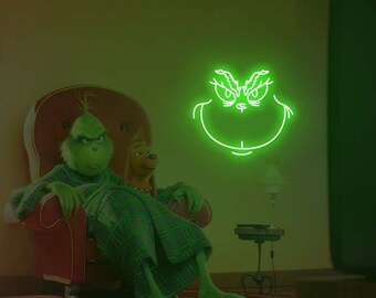 Grinch Led Sign | Etsy